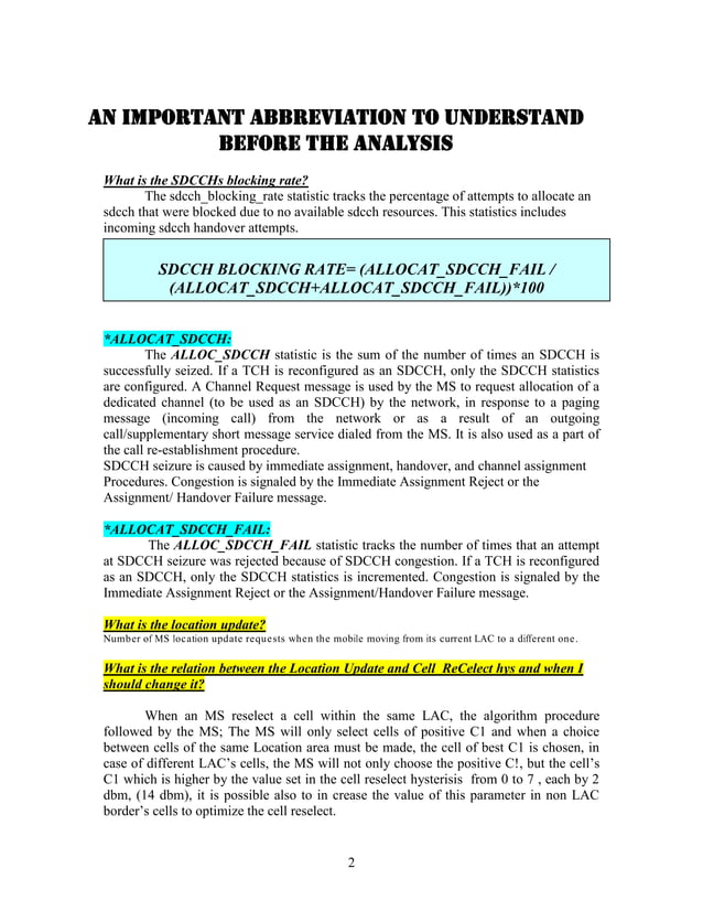 Sdcch Blocking Analysis | PDF | Operating Systems | Computer Software and Applications