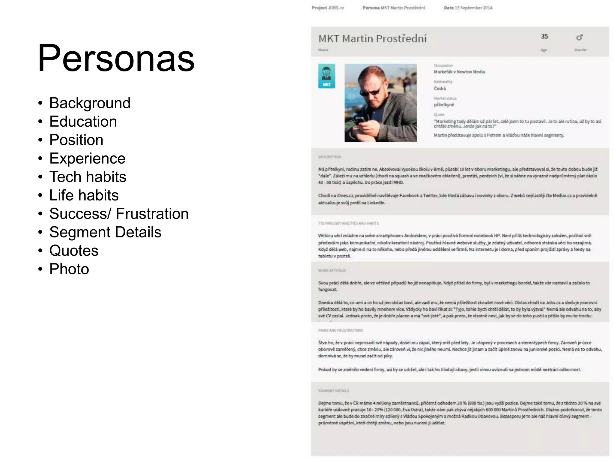 Service Design at KISK (2): Goal Oriented Personas | PPTX
