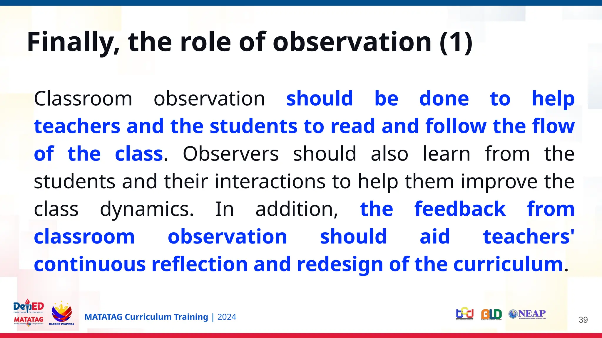 Class-Observation for teachers for public schools | PPTX