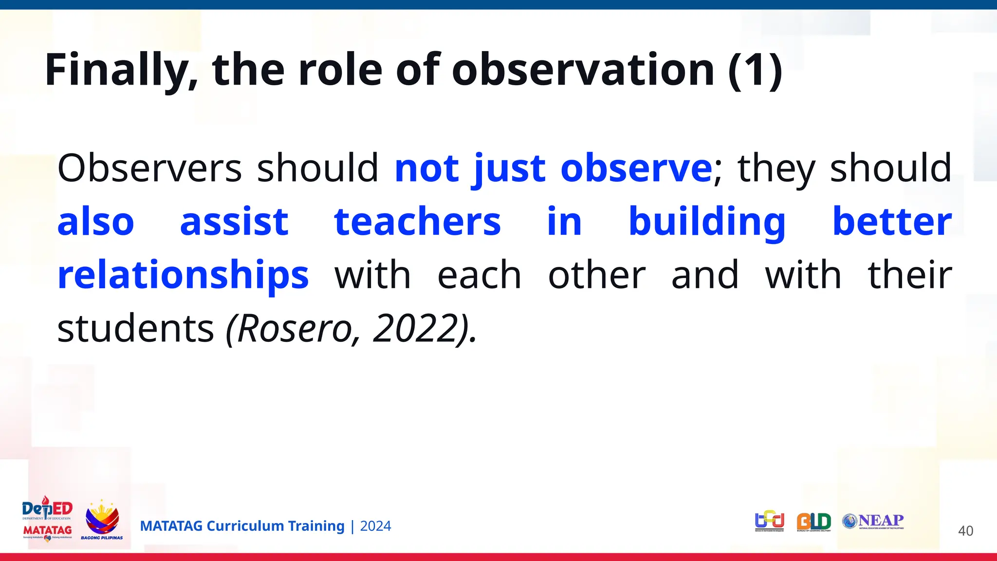 Class-Observation for teachers for public schools | PPTX
