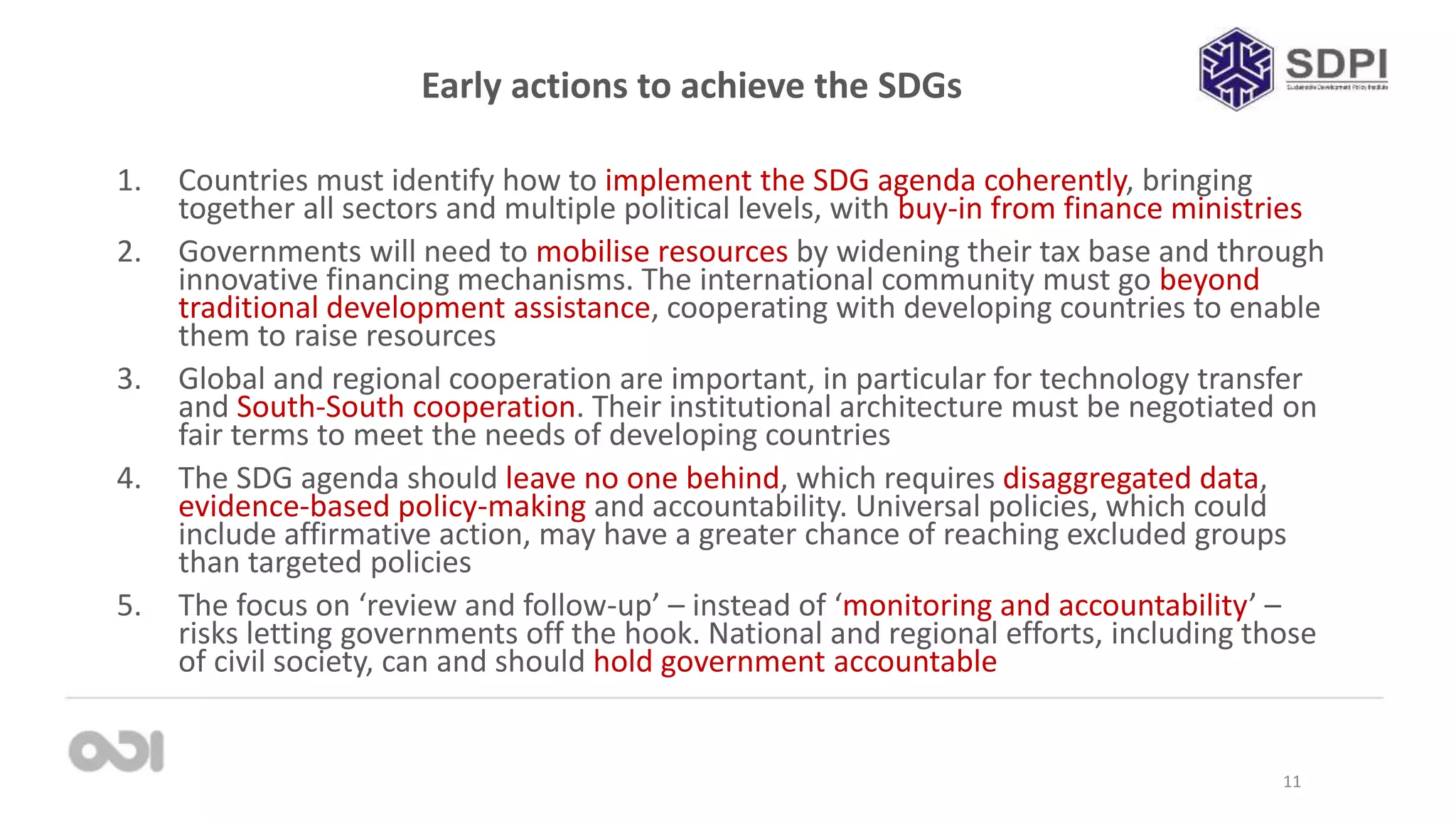 SDGs & ‘Leave No One Behind Agenda’ | PPTX