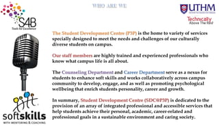 Student Development Center SDC@P3P 2017 | PPT