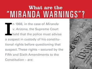 All About Miranda Rights | PDF
