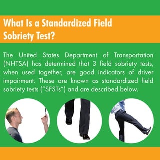 What you need to know about standardized field sobriety tests | PDF