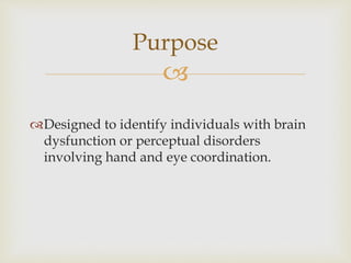 Slosson drawing coordination test | PPTX