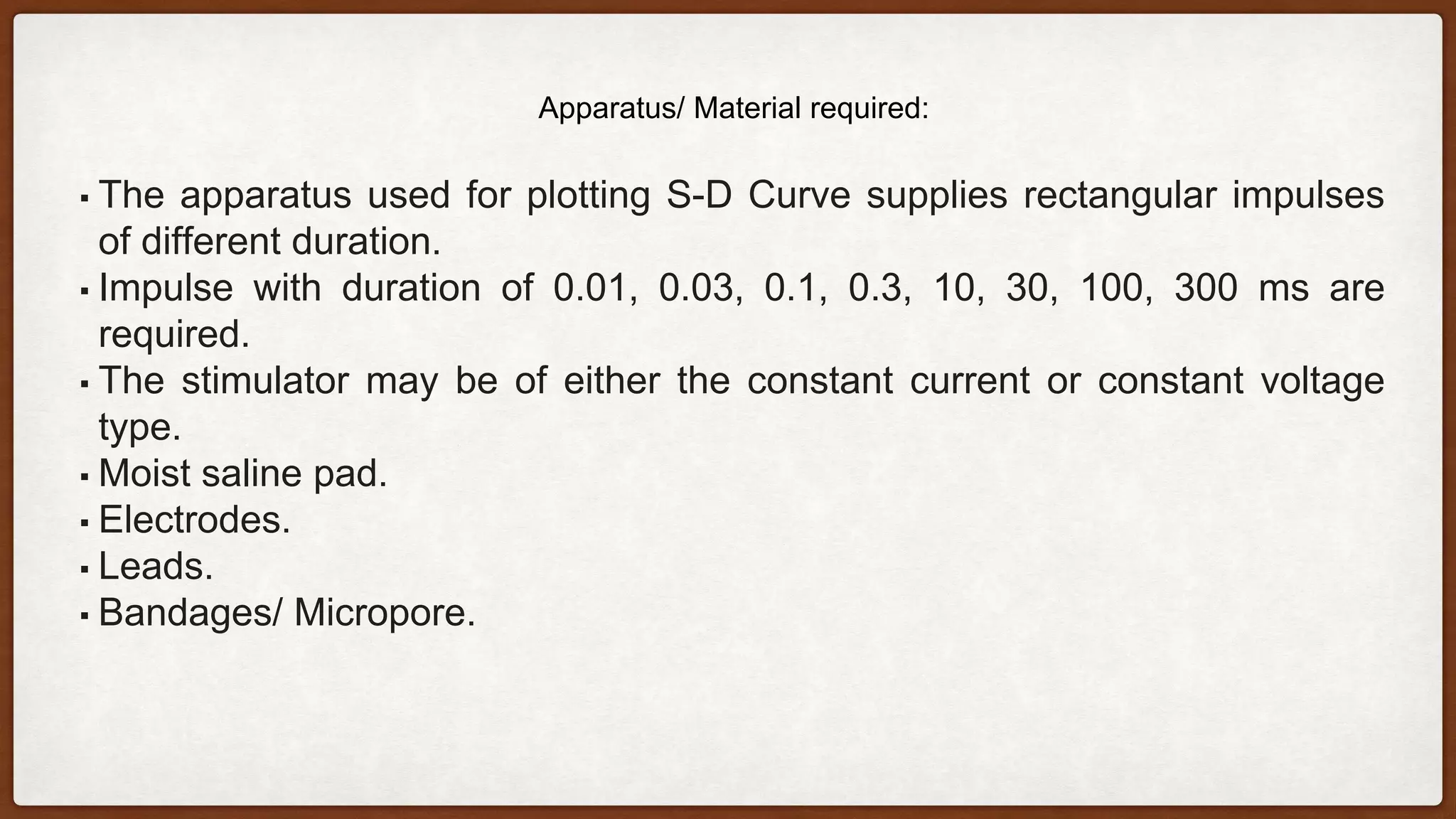 SD curve (Strength Duration Curve) | PPTX
