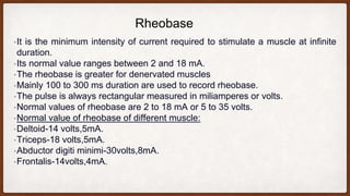 SD curve (Strength Duration Curve) | PPTX