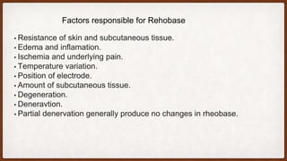 SD curve (Strength Duration Curve) | PPTX