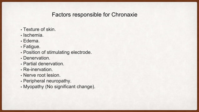 SD curve (Strength Duration Curve) | PPTX
