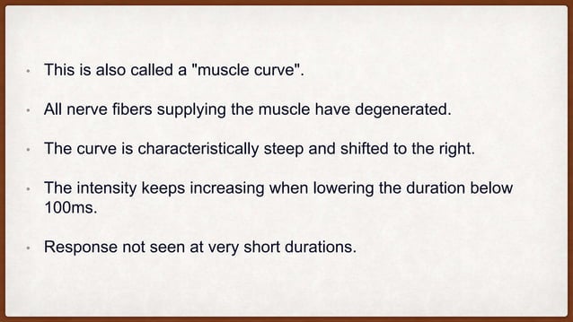 Sd Curve Strength Duration Curve Ppt