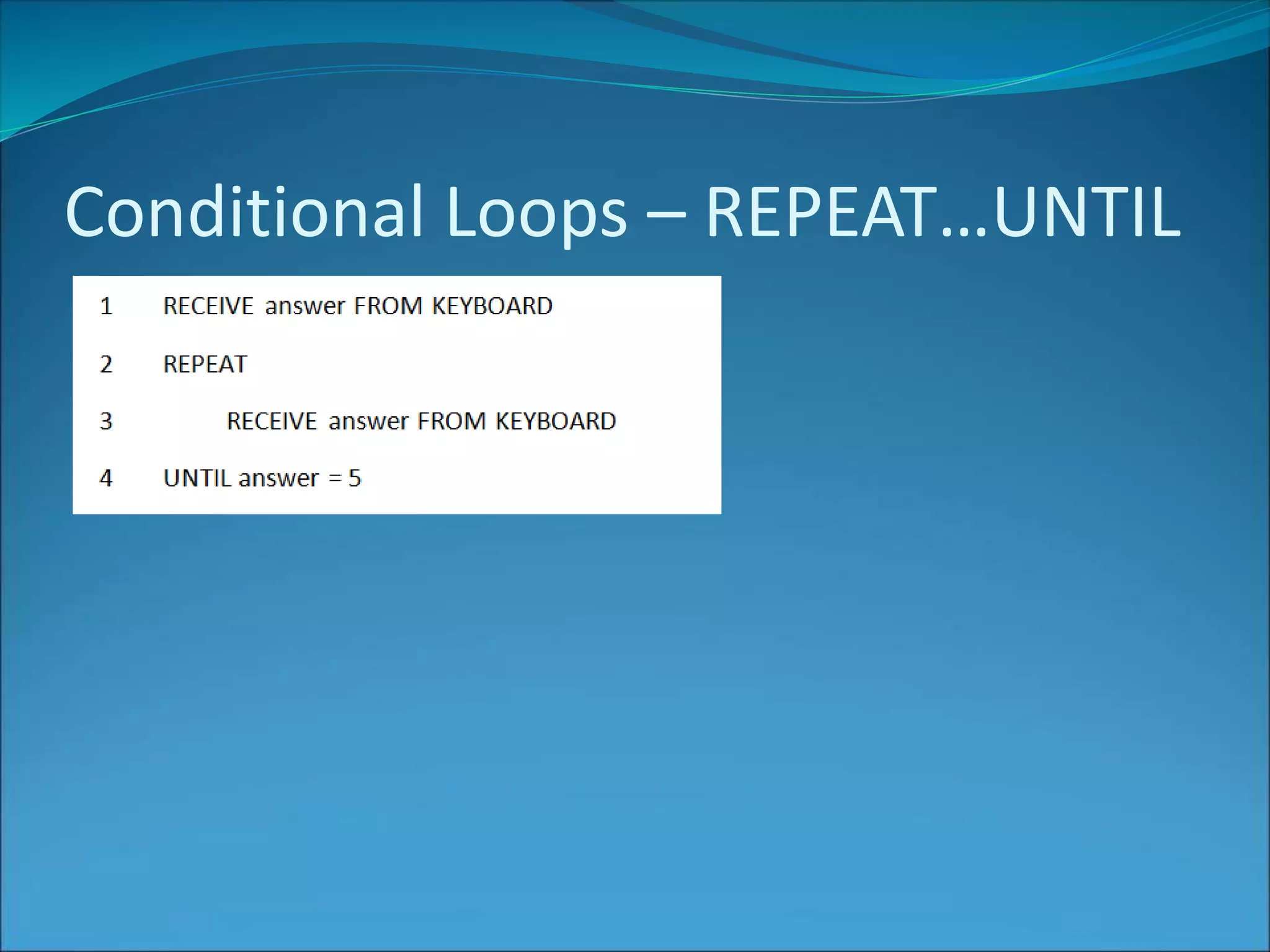 SDD Cconditional Loops | PPT | Free Download