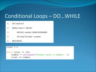SDD Cconditional Loops | PPT