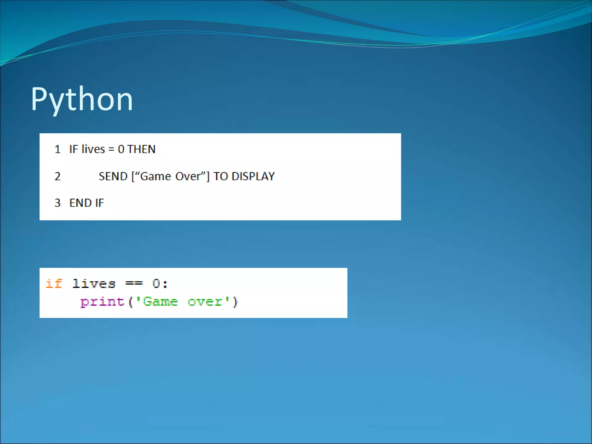 SDD Conditional Statements | PPT