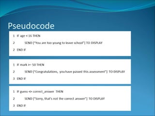 SDD Conditional Statements | PPT