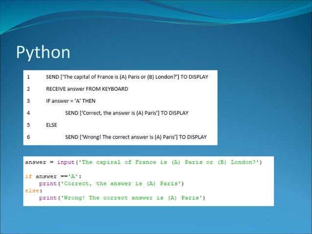 SDD Conditional Statements | PPT