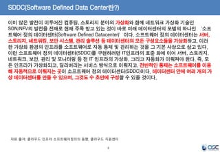 SDDC(software defined data center)에서 NFV의 역할과 관리도구 (세미나 발표 자료) | PPSX