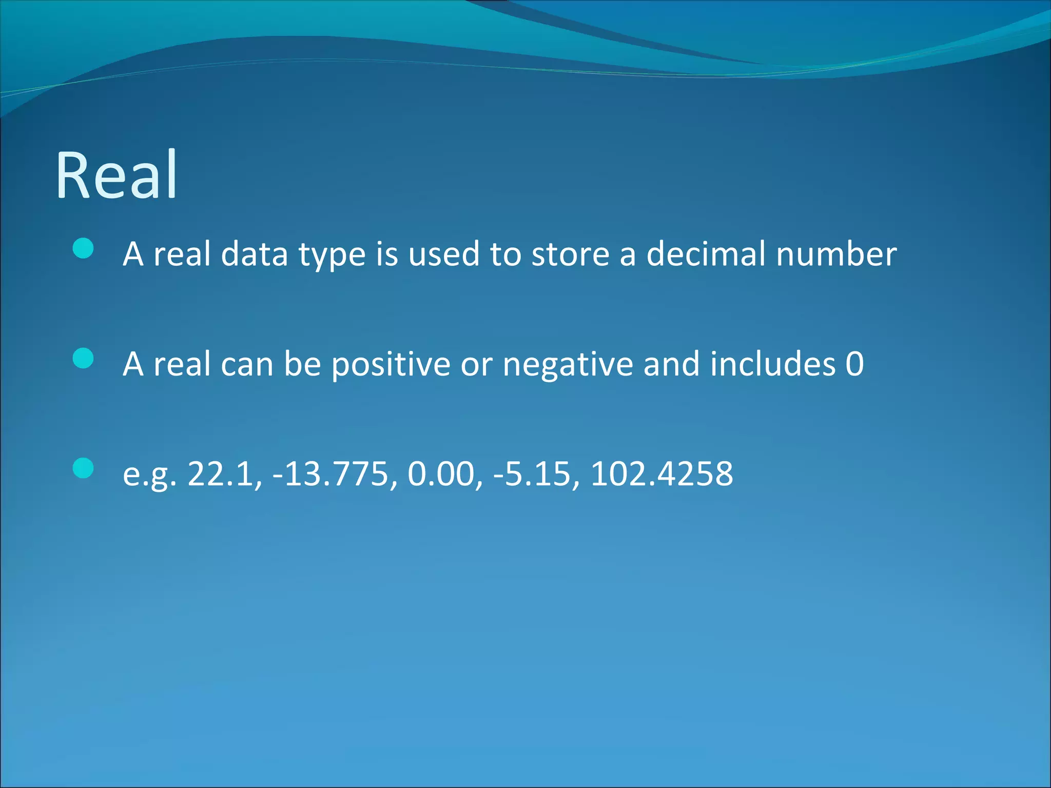 SD & D Data Types | PPT