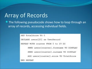 SD & D Data Types | PPT