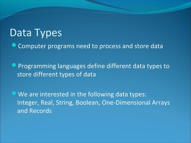 SD & D Data Types | PPT