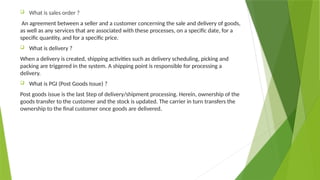 Sales and distribution all process flows | PPT