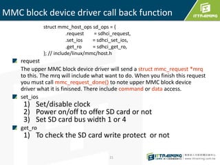 Linux SD/MMC device driver | PPTX