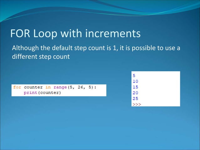 SDD Fixed Loops | PPT