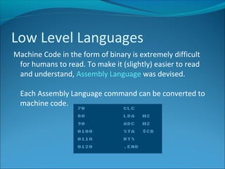 SD & D High and low level languages | PPT