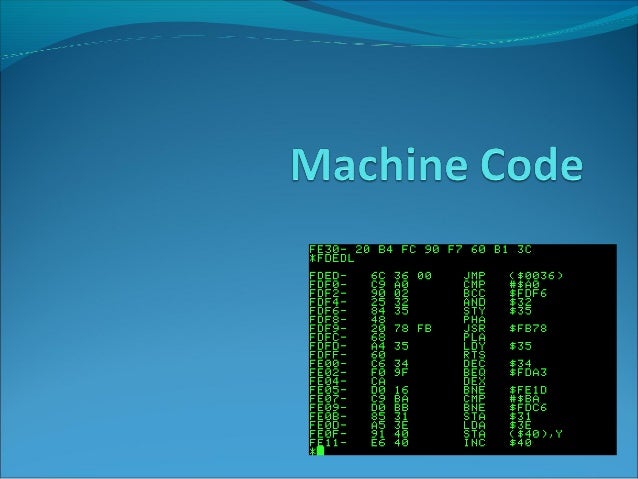 S & D Machine code