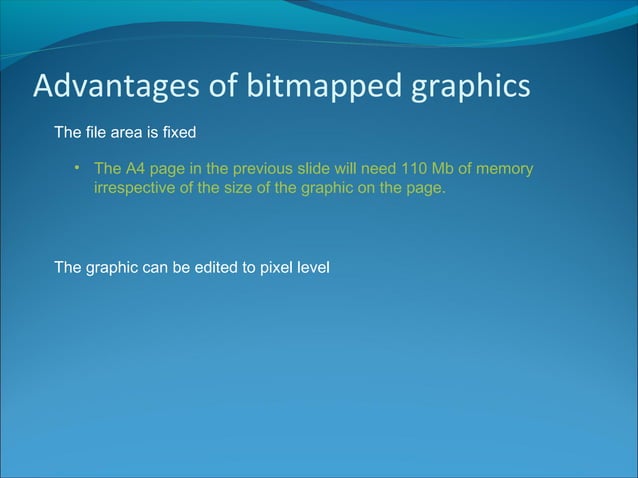 SD & D Bitmapped Graphics | PPT