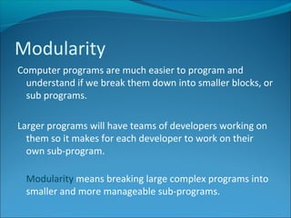 SD & D modularity | PPT
