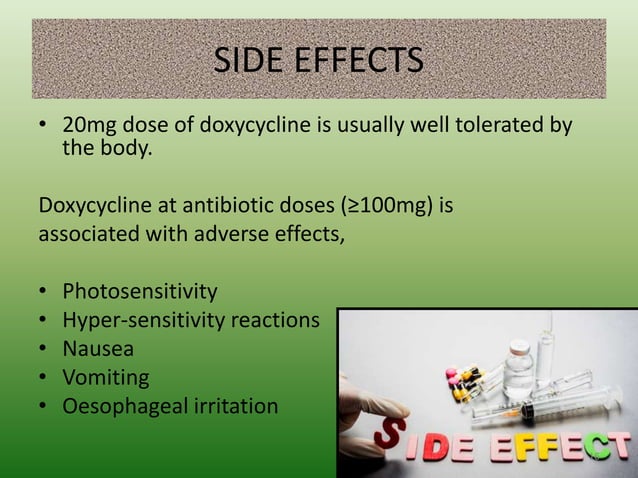 Sub-antimicrobial Dose of Doxycycline | PPTX