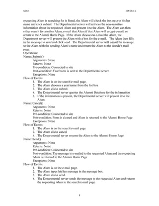 Software Design Description (SDD) sample | DOC