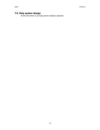 Software Design Description (SDD) sample | DOC