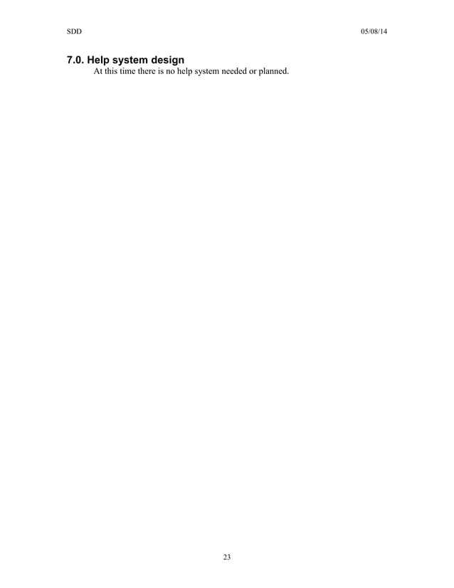 Software Design Description (SDD) sample | DOC | Databases | Computer ...