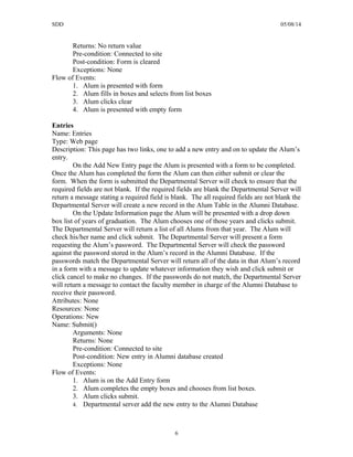 Software Design Description (SDD) sample | DOC