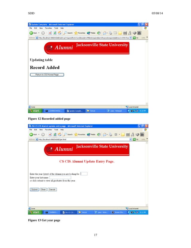 Software Design Description (SDD) sample