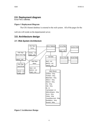 Software Design Description (SDD) sample | PDF