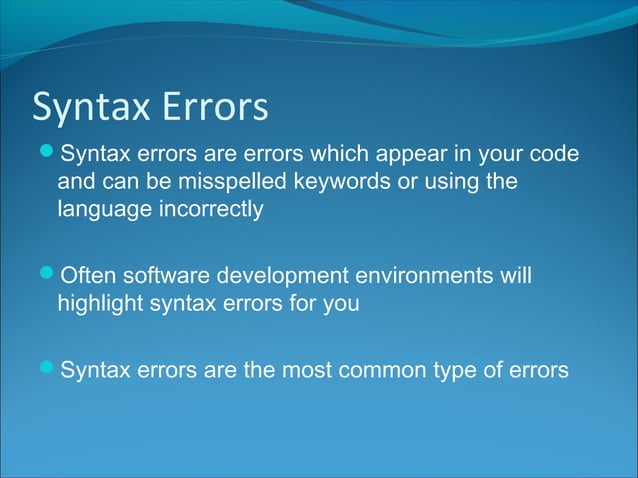 National 5 Computing Science - Testing | PPT