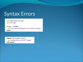 National 5 Computing Science - Testing | PPT