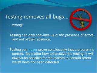 National 5 Computing Science - Testing | PPT