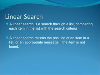SD & D Standard Algorithms | PPT