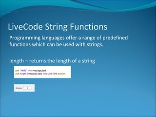 SD & D Strings | PPT