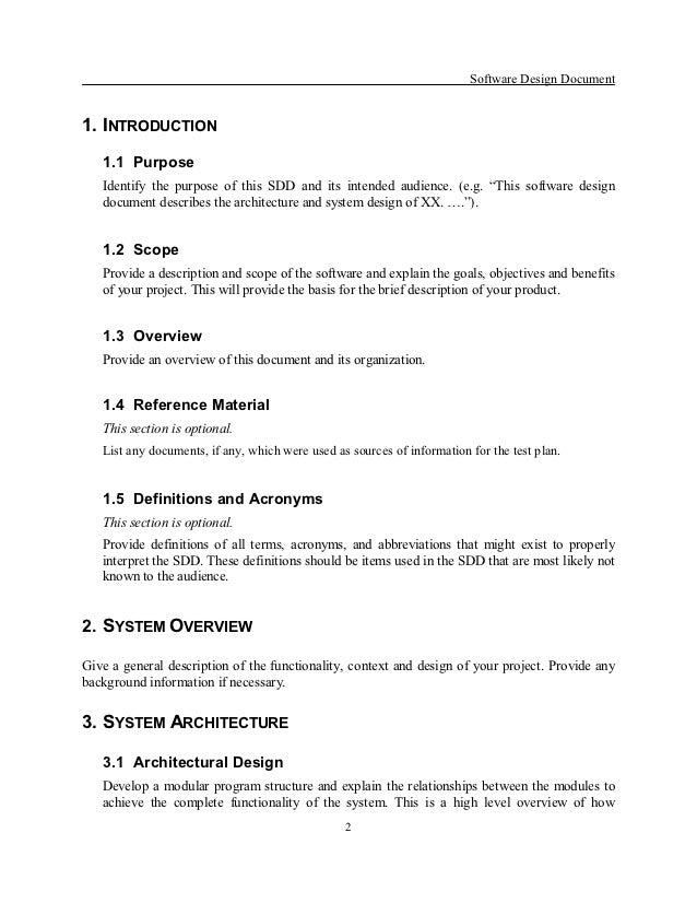 Sdd Template