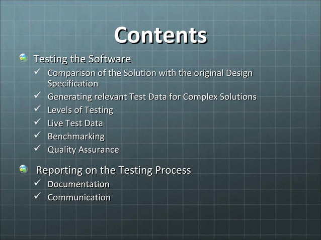 Sdd Testing & Evaluating | PPT Sdd Testing & Evaluating | PPT