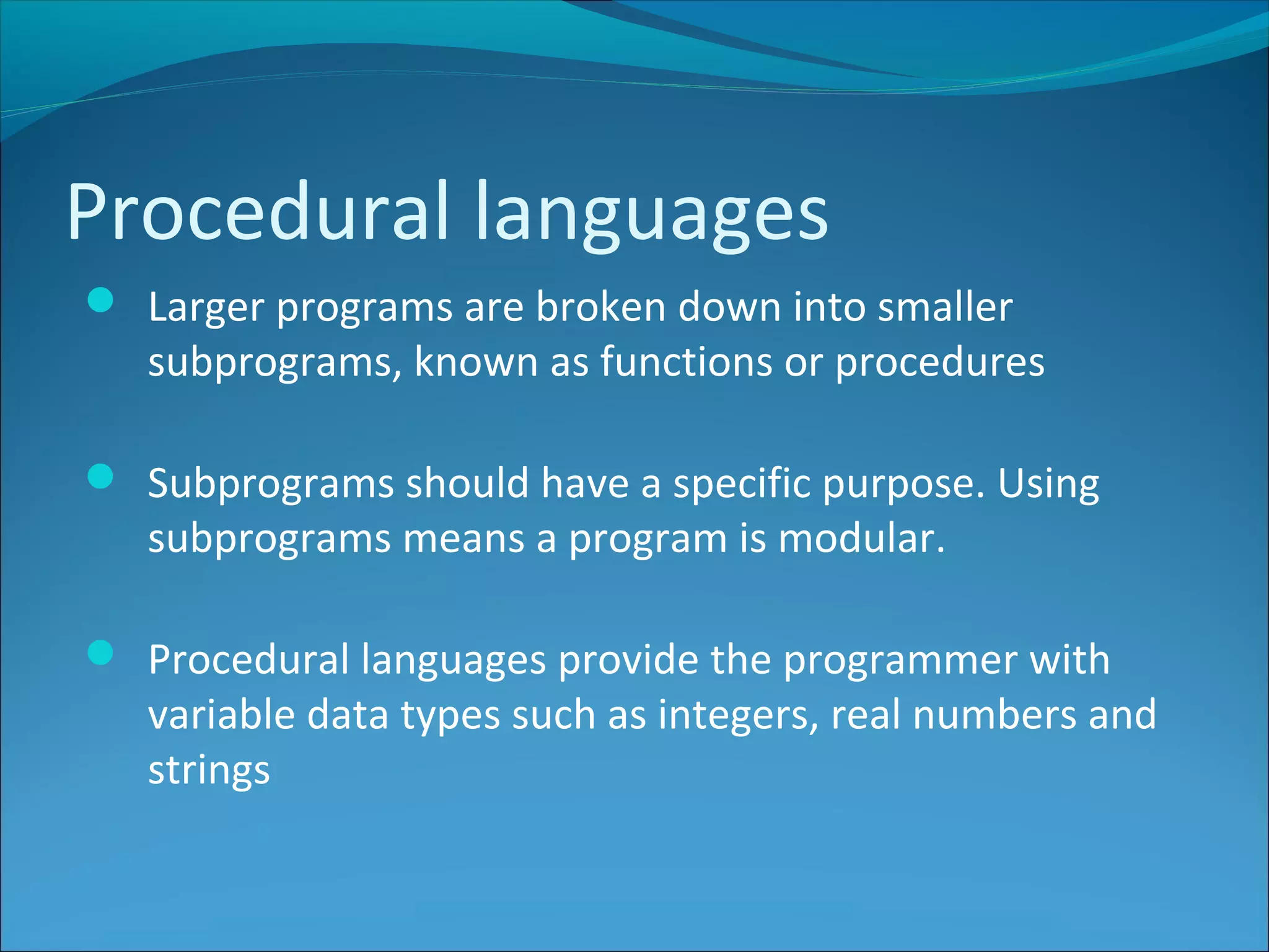 SD & D Types of programming language | PPT