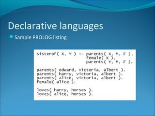 SD & D Types of programming language | PPT