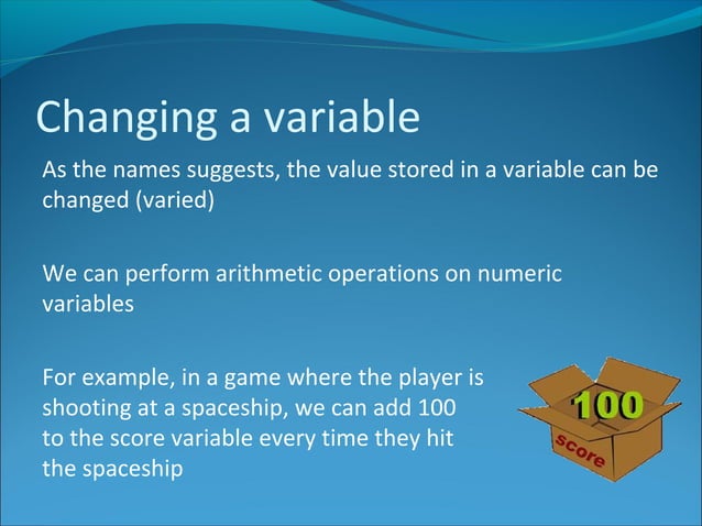 SD & D variables and assignment | PPT