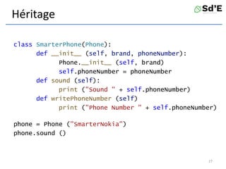 SdE 2: Le langage Python, Allocation de memoire | PPT
