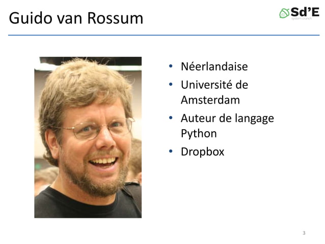 SdE 2: Le langage Python, Allocation de memoire | PPT