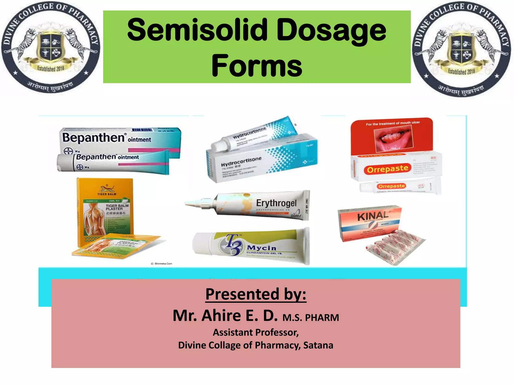 SemiSolid Dosage Forms | PDF | Skin and Dermatology | Diseases and ...